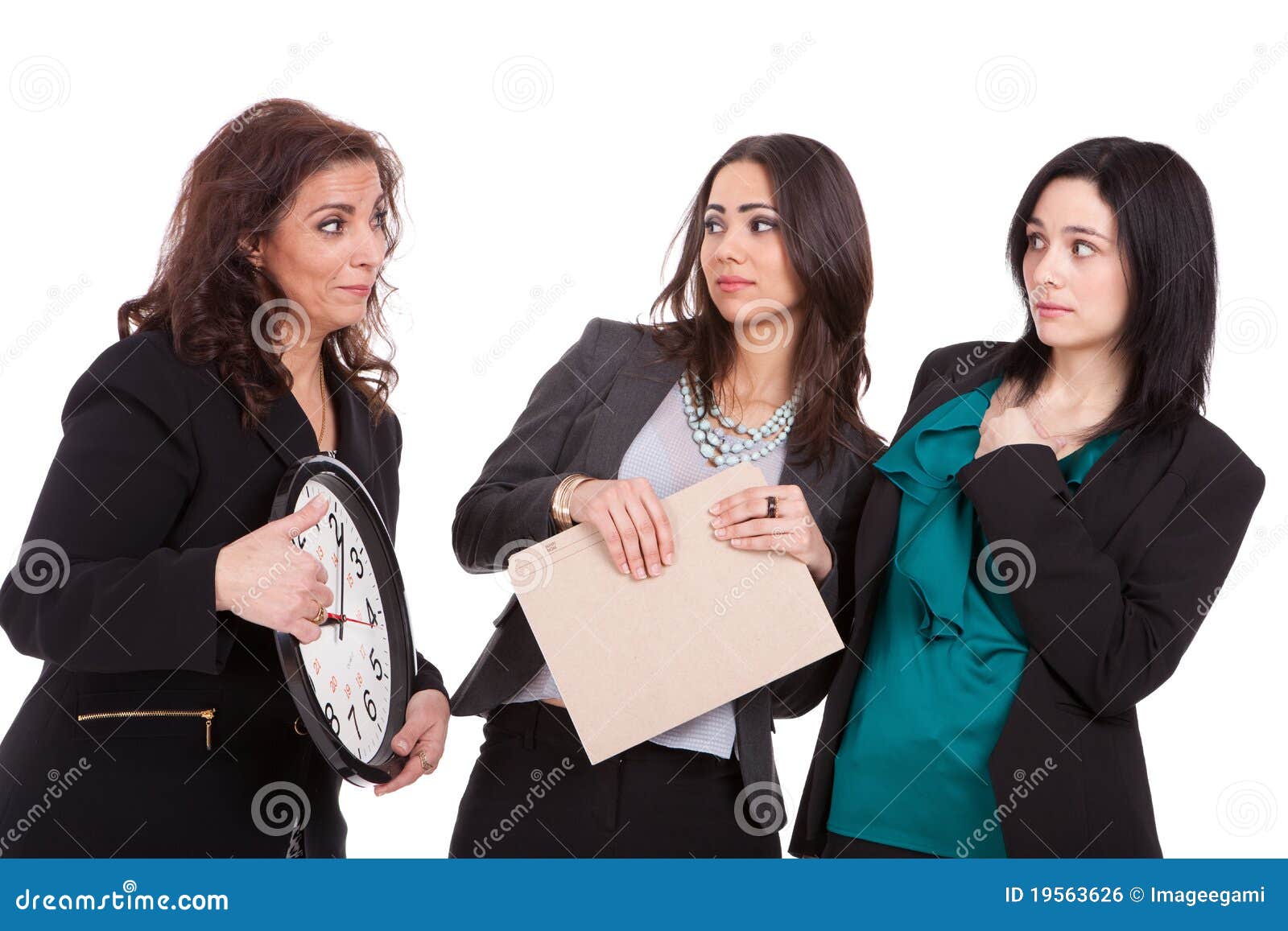 You`re late ladies stock photo. Image of collar, hurry - 19563626