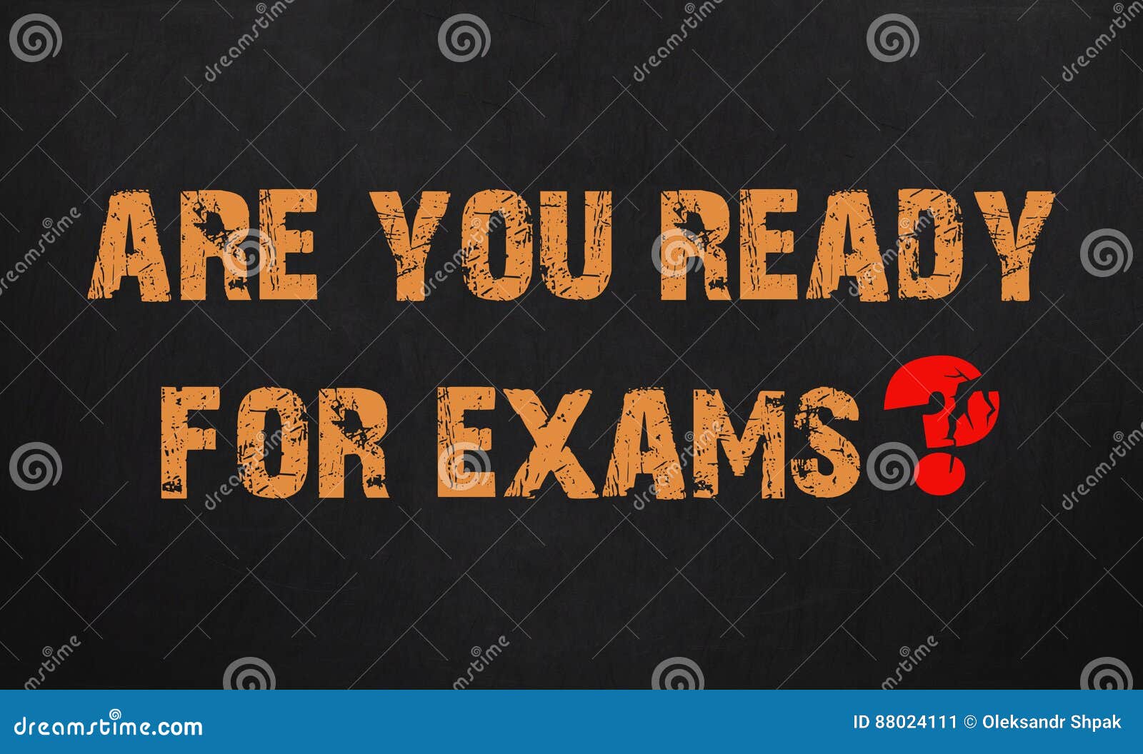 Are You Ready for Exams. Chalkboard Texture Stock Image - Image of ...
