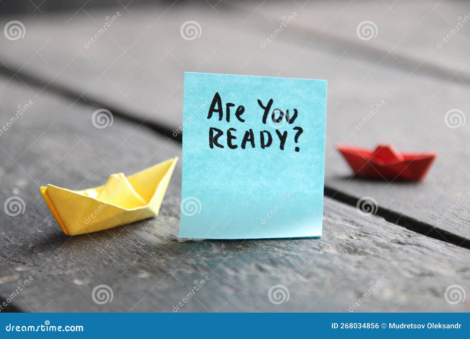Are You Ready? Written on a Blue Tag Stock Photo - Image of forward ...