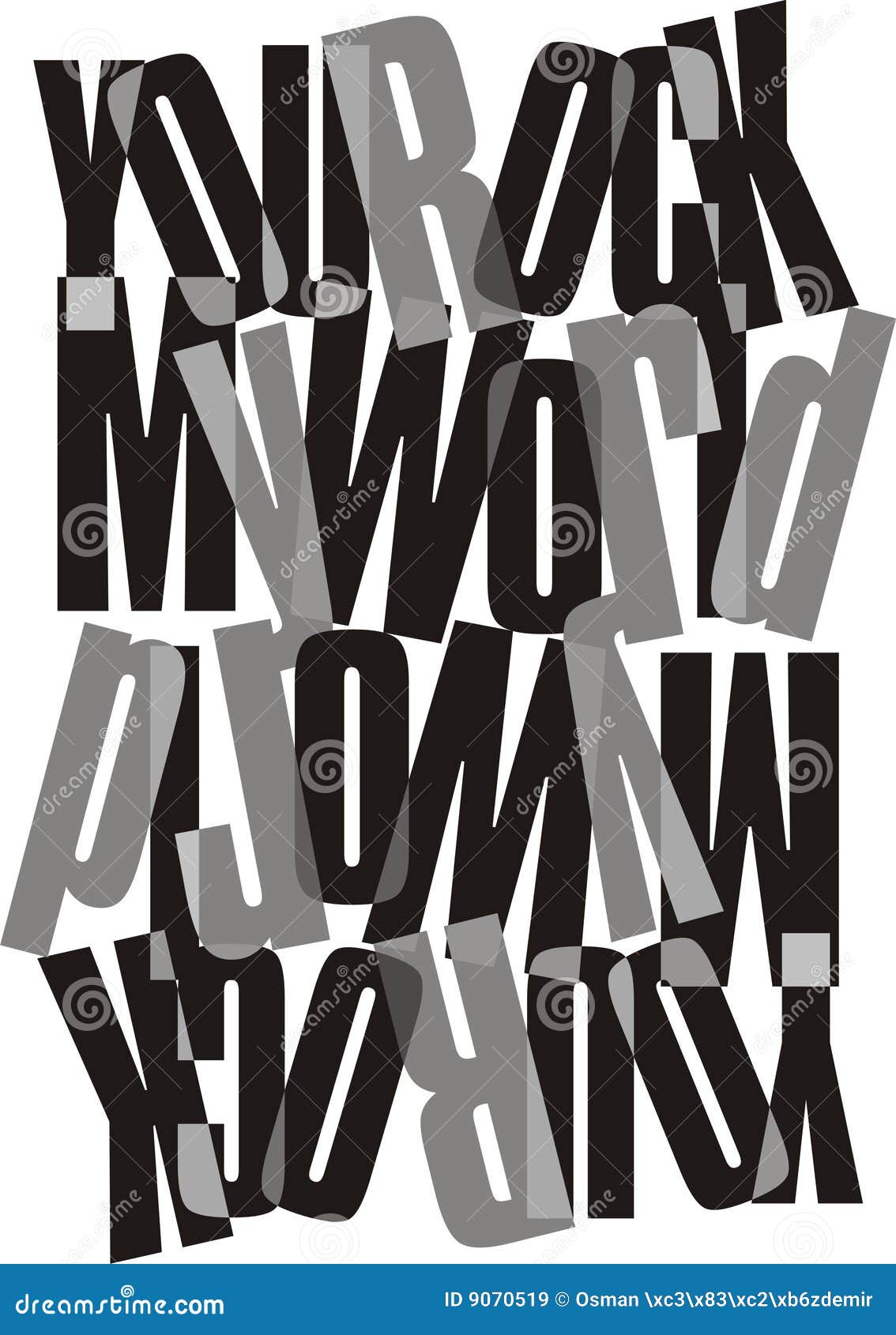 You Rock My World Lettering Stock Vector - Illustration of world, rocky ...