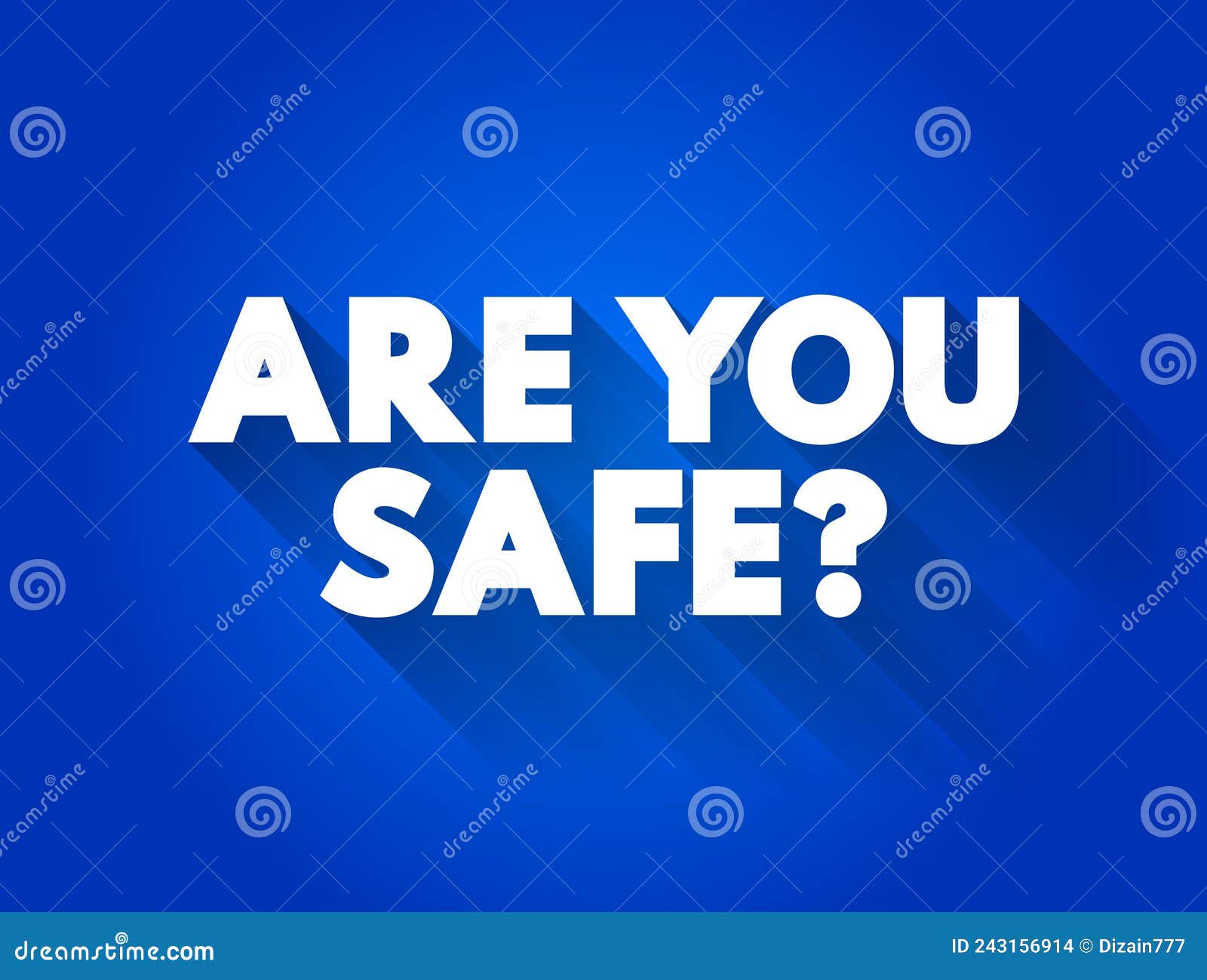Are You Safe Question Text Quote, Concept Background Stock Illustration ...