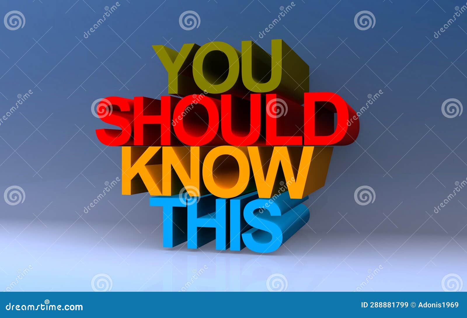 You Should Know this on Blue Stock Illustration - Illustration of ...