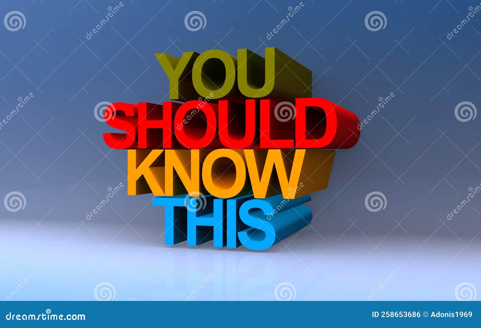 You Should Know! Banner Template. Ribbon Label Sign. Sticker Vector ...