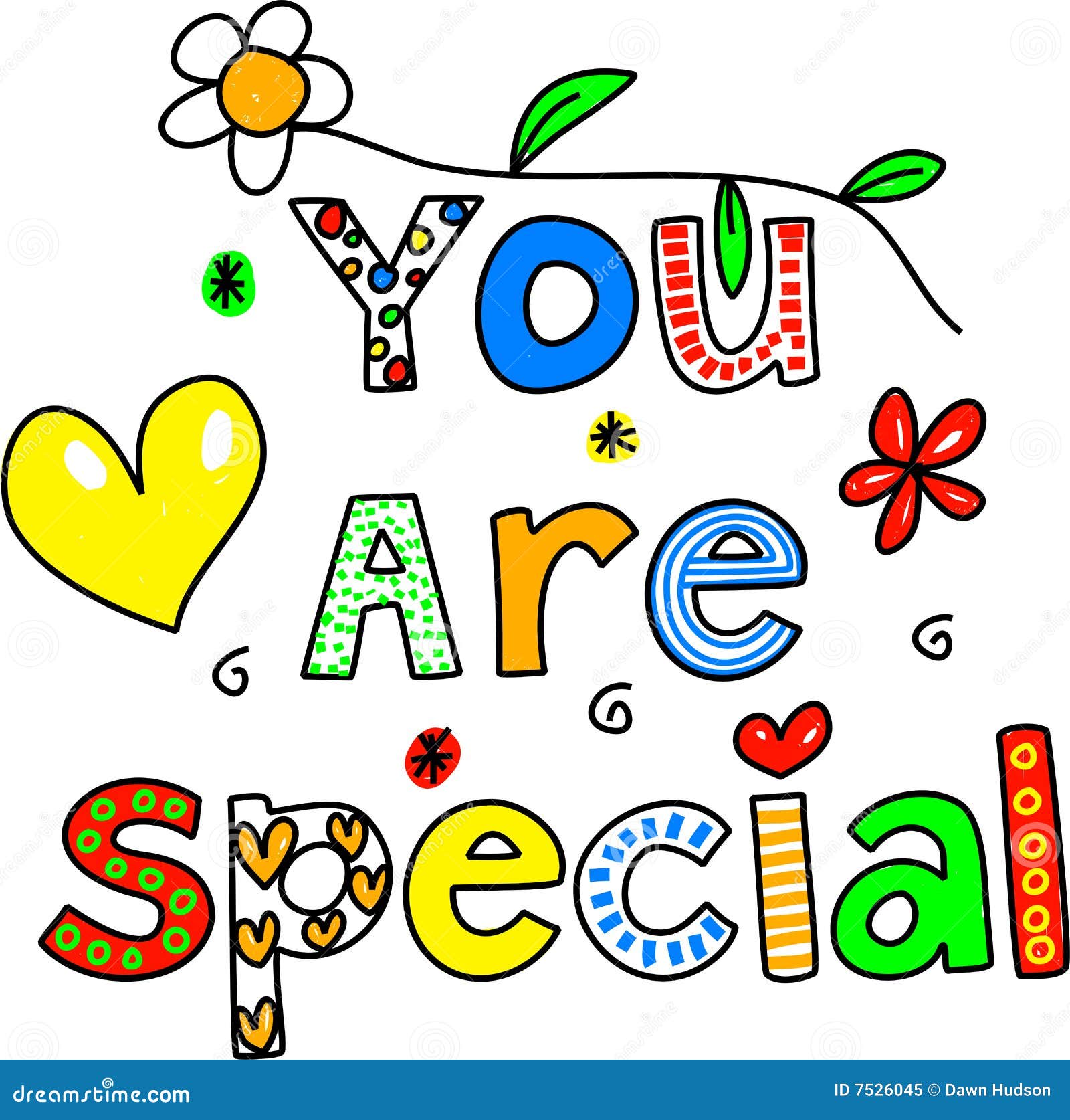 You are special stock illustration. Illustration of love - 7526045
