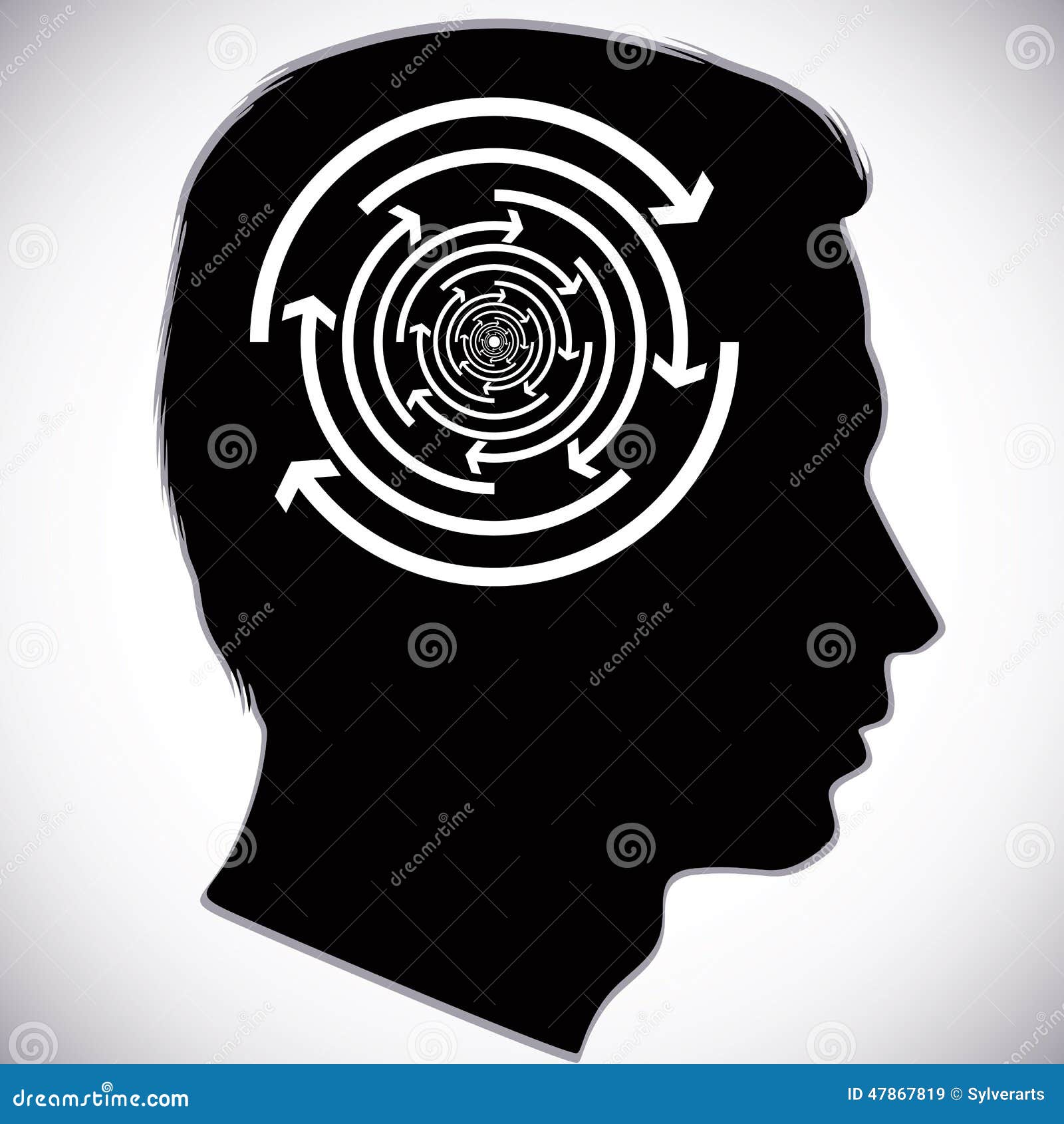 You Spin My Head Right Round. Stock Vector - Illustration of ...