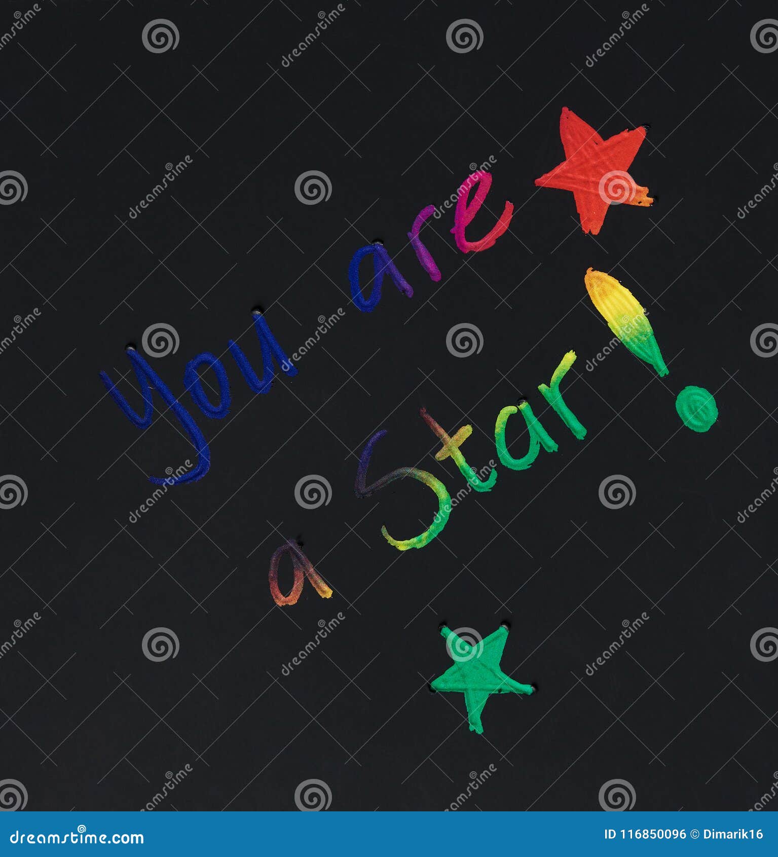 You are star message stock photo. Image of design, shape - 116850096