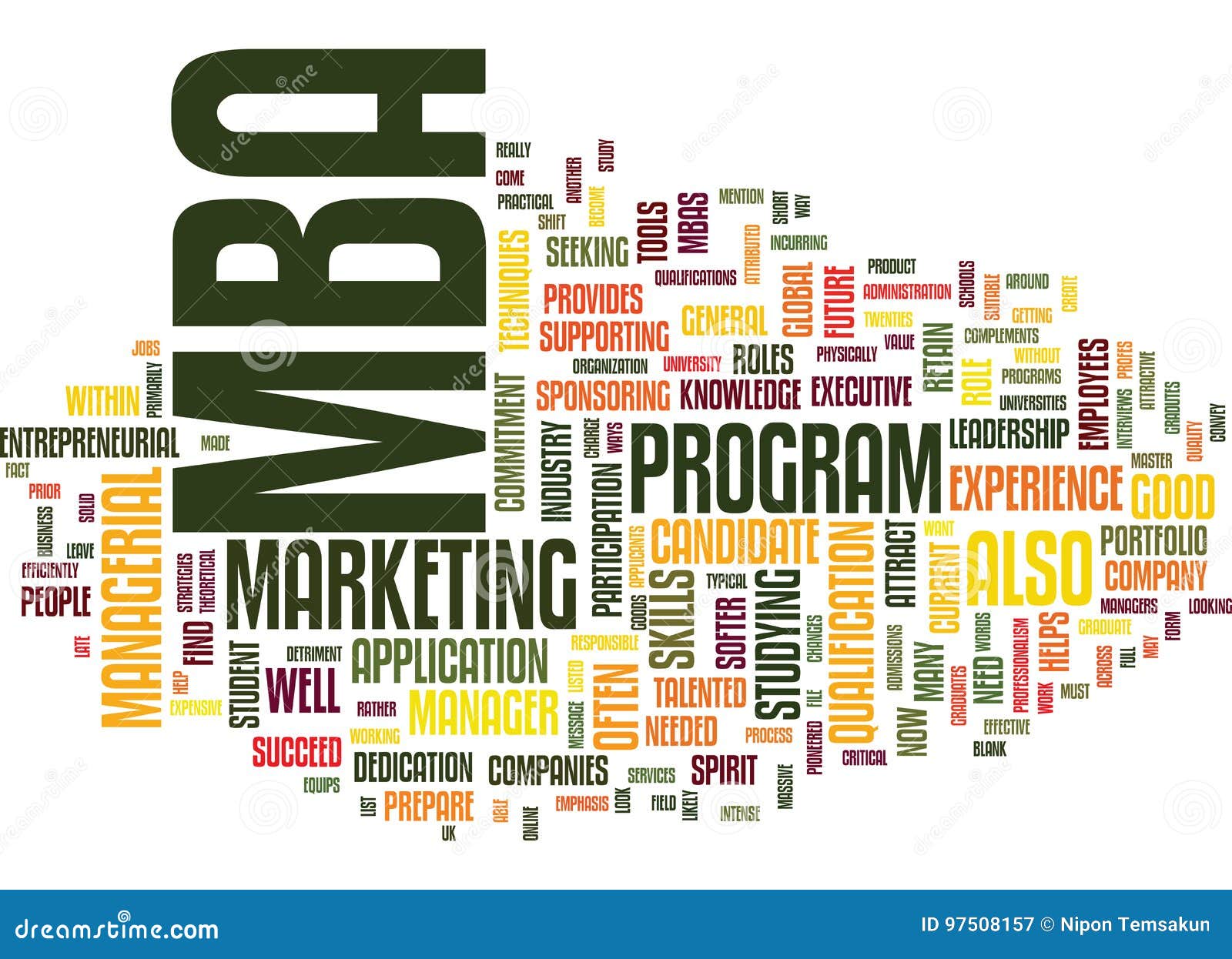 Are You a Suitable Mba Candidate Word Cloud Concept Stock Illustration ...