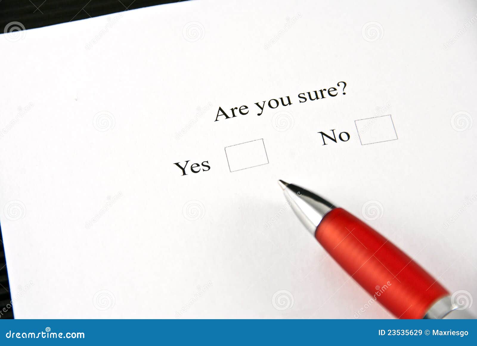 Are you sure? stock image. Image of safe, question, paper - 23535629