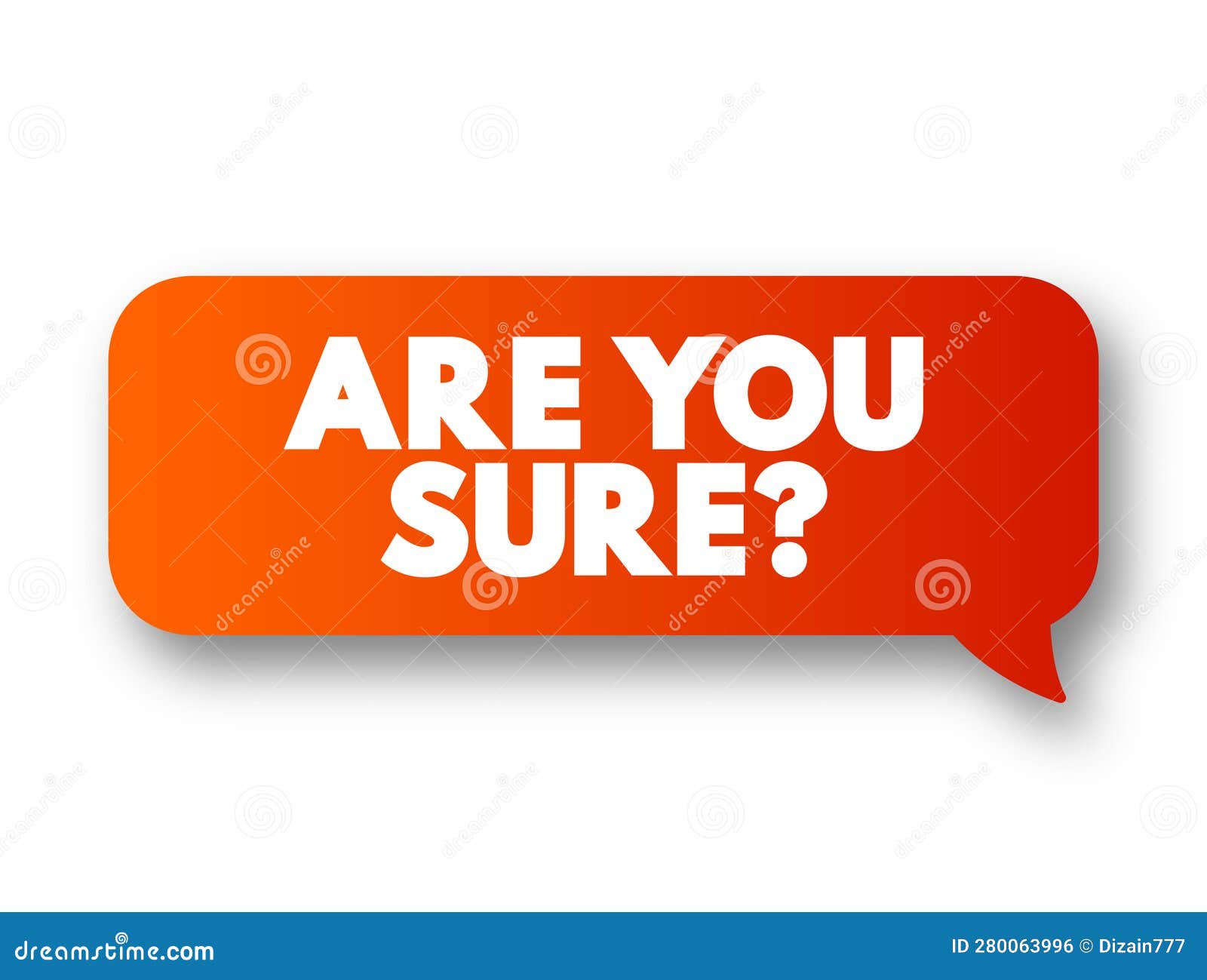SURE Text On Talk Shape. Vector Illustration Speech Bubble ...