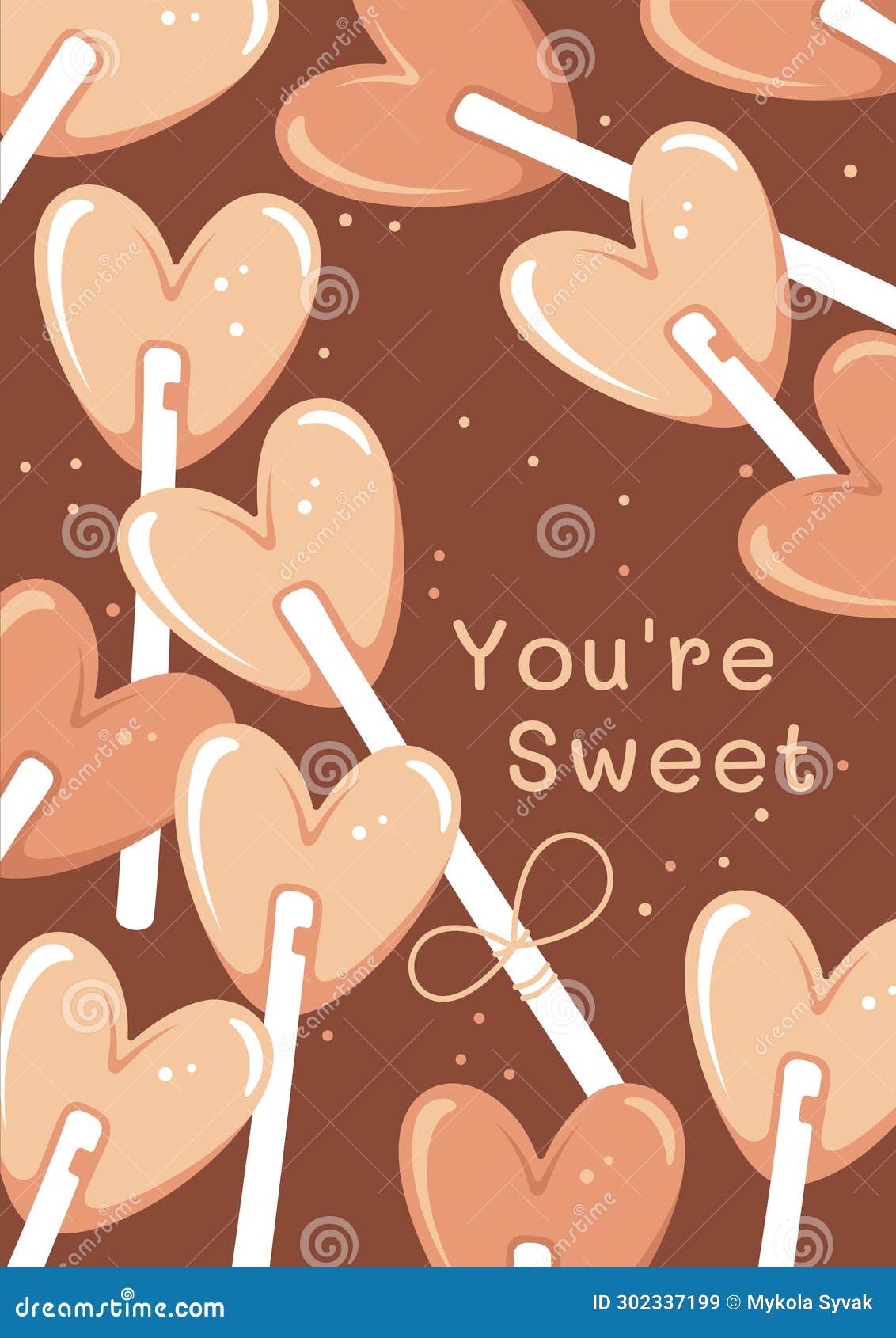 You are Sweet Romantic Card Stock Vector - Illustration of romantic ...