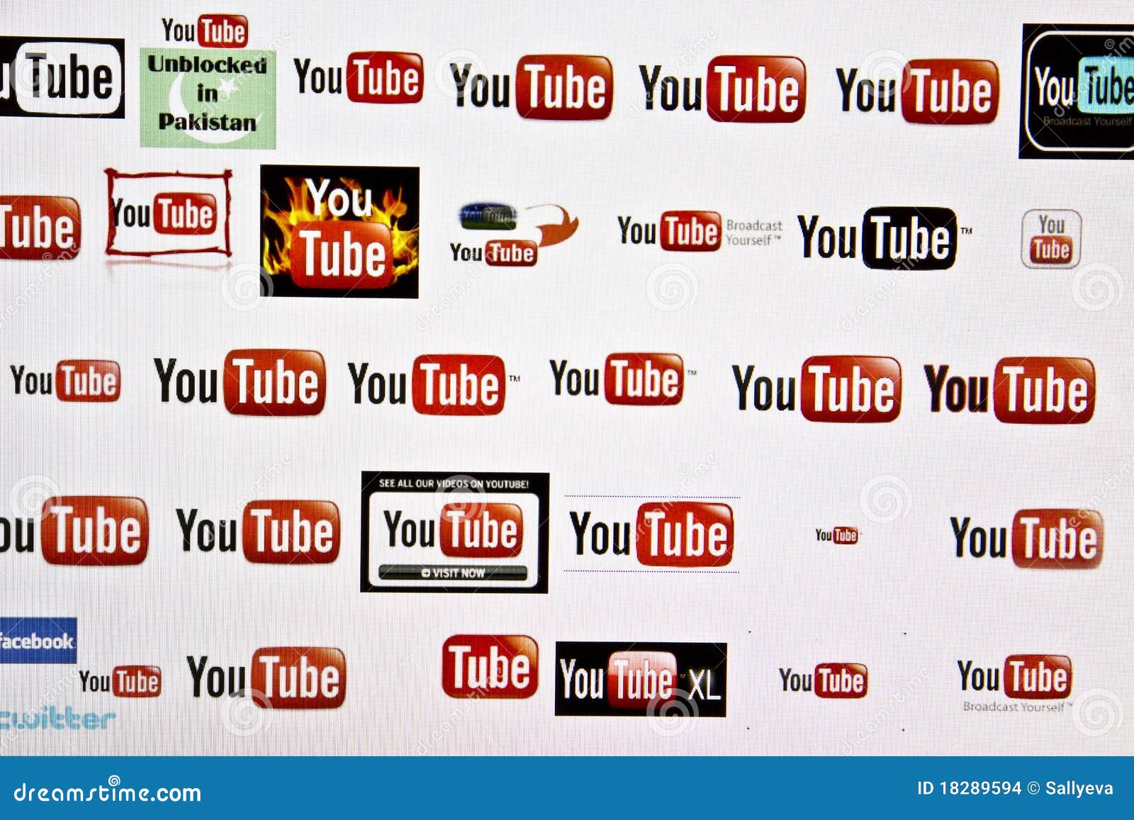 You Tube logo editorial stock image. Image of network - 18289594