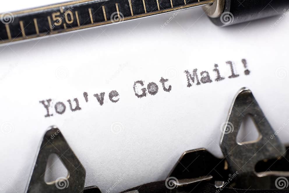 You ve got mail stock photo. Image of mail, text, close - 3493530