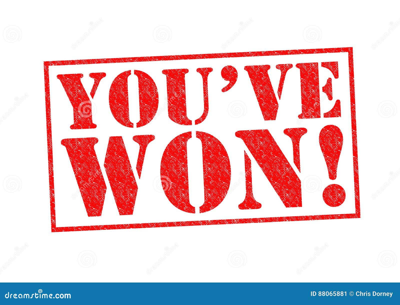 YOU`VE WON! stock illustration. Illustration of successful - 88065881