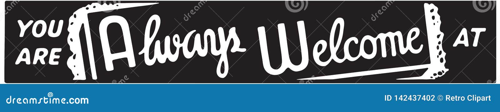 You are always Welcome at 3 Stock Illustration - Illustration of ...