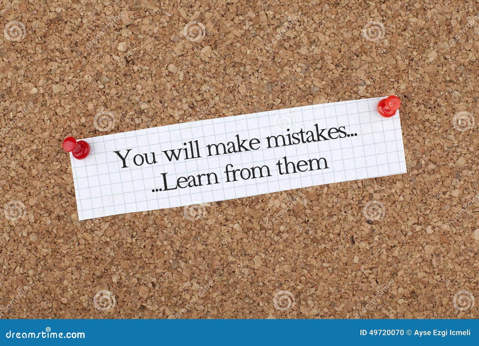 You Will Make Mistakes Learn from Them Stock Photo - Image of develop ...