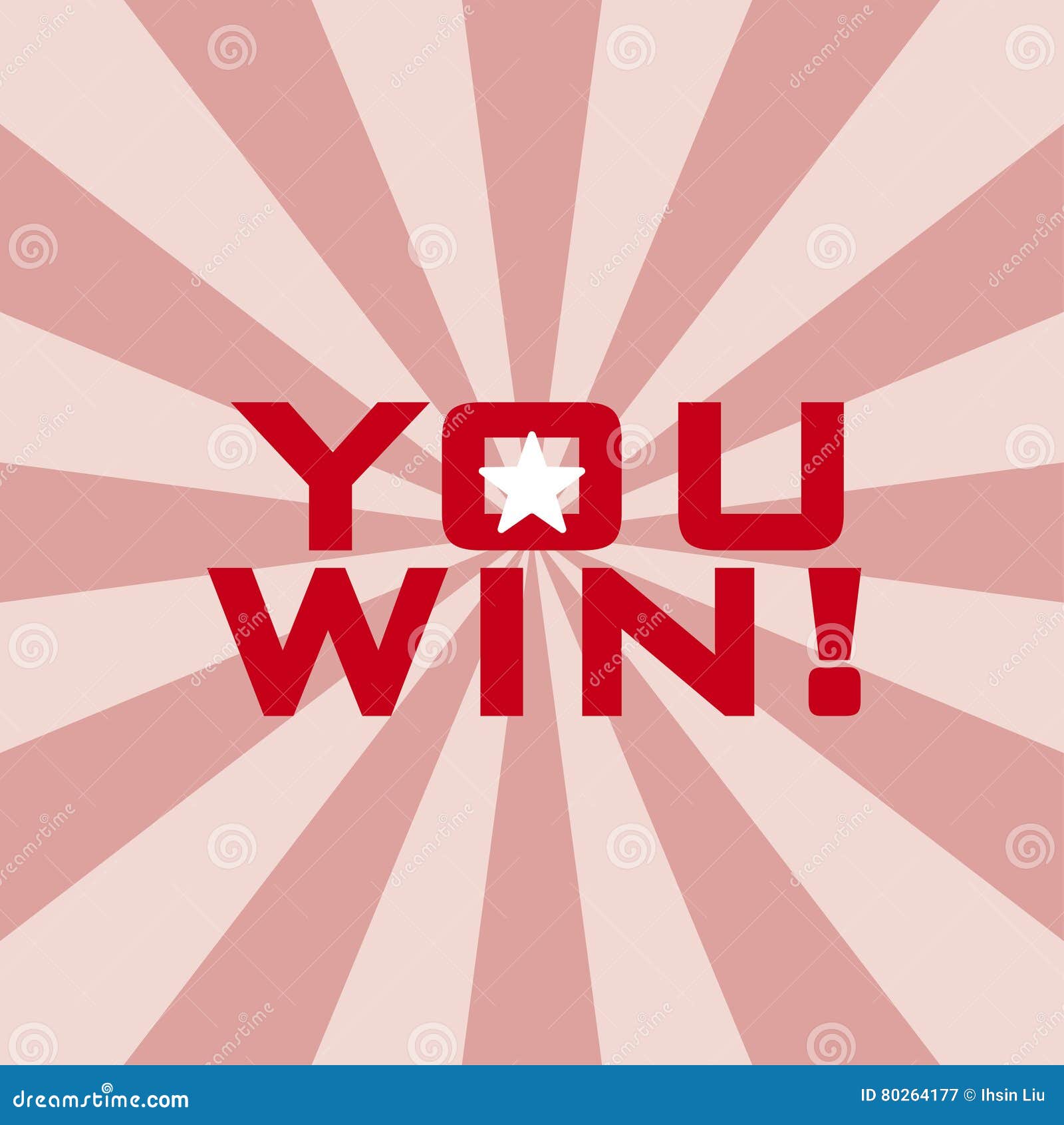 YOU WIN!. stock illustration. Illustration of symbol - 80264177
