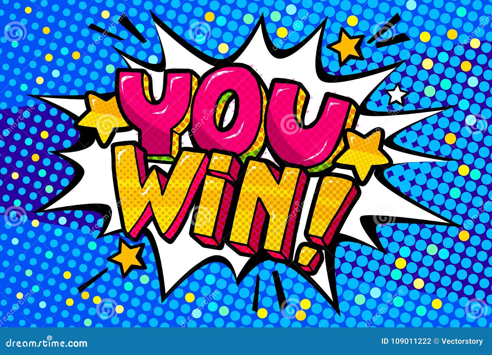 You Win Message in Pop Art Style Stock Vector - Illustration of label ... You Win Message in Pop Art Style Stock Vector - Illustration of label ...