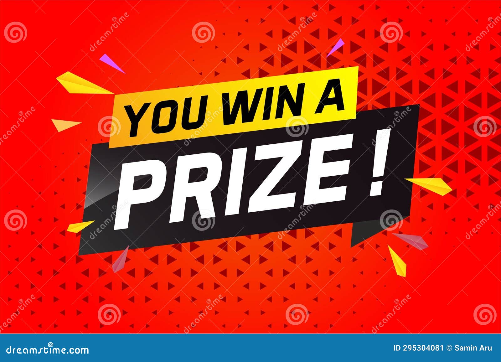 You Win Prize Word Concept Vector Illustration Stock Vector ...