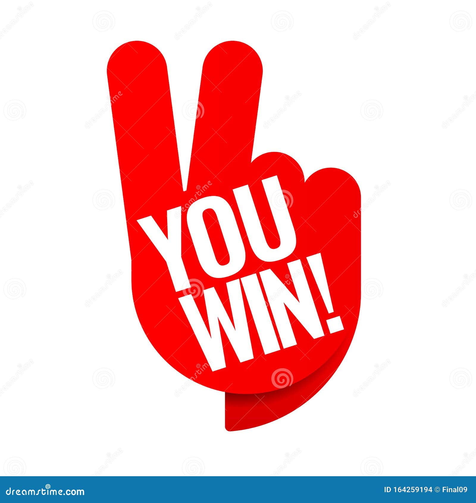 You Win Red Tag. Winner Symbol Stock Vector - Illustration of ...