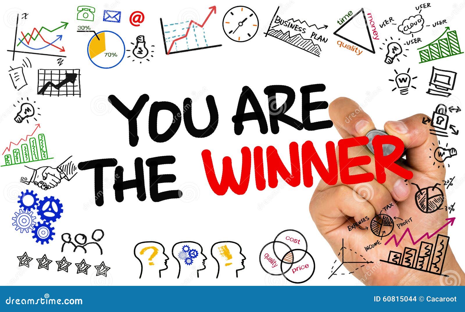 You are the winner stock photo. Image of contest, winner - 60815044