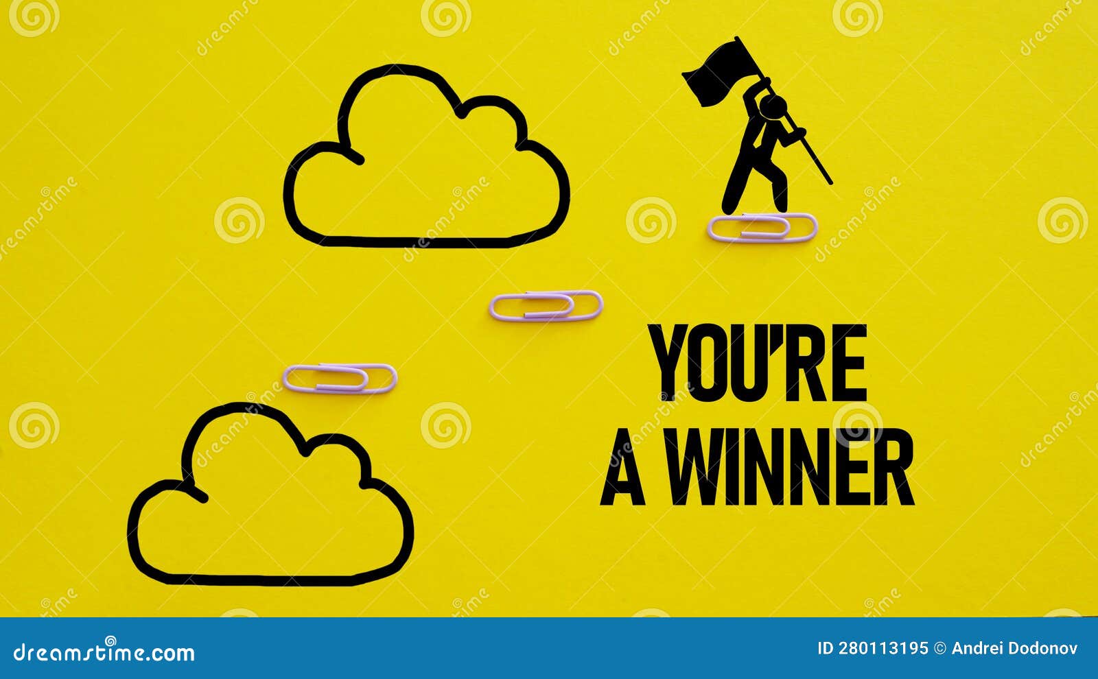 You are a Winner is Shown Using the Text Stock Image - Image of ...