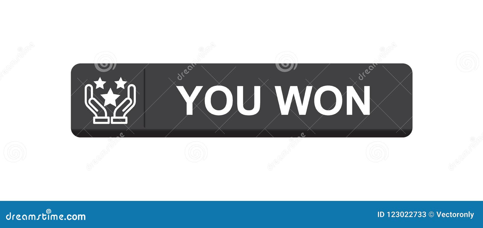 You won stock illustration. Illustration of fundraise - 123022733