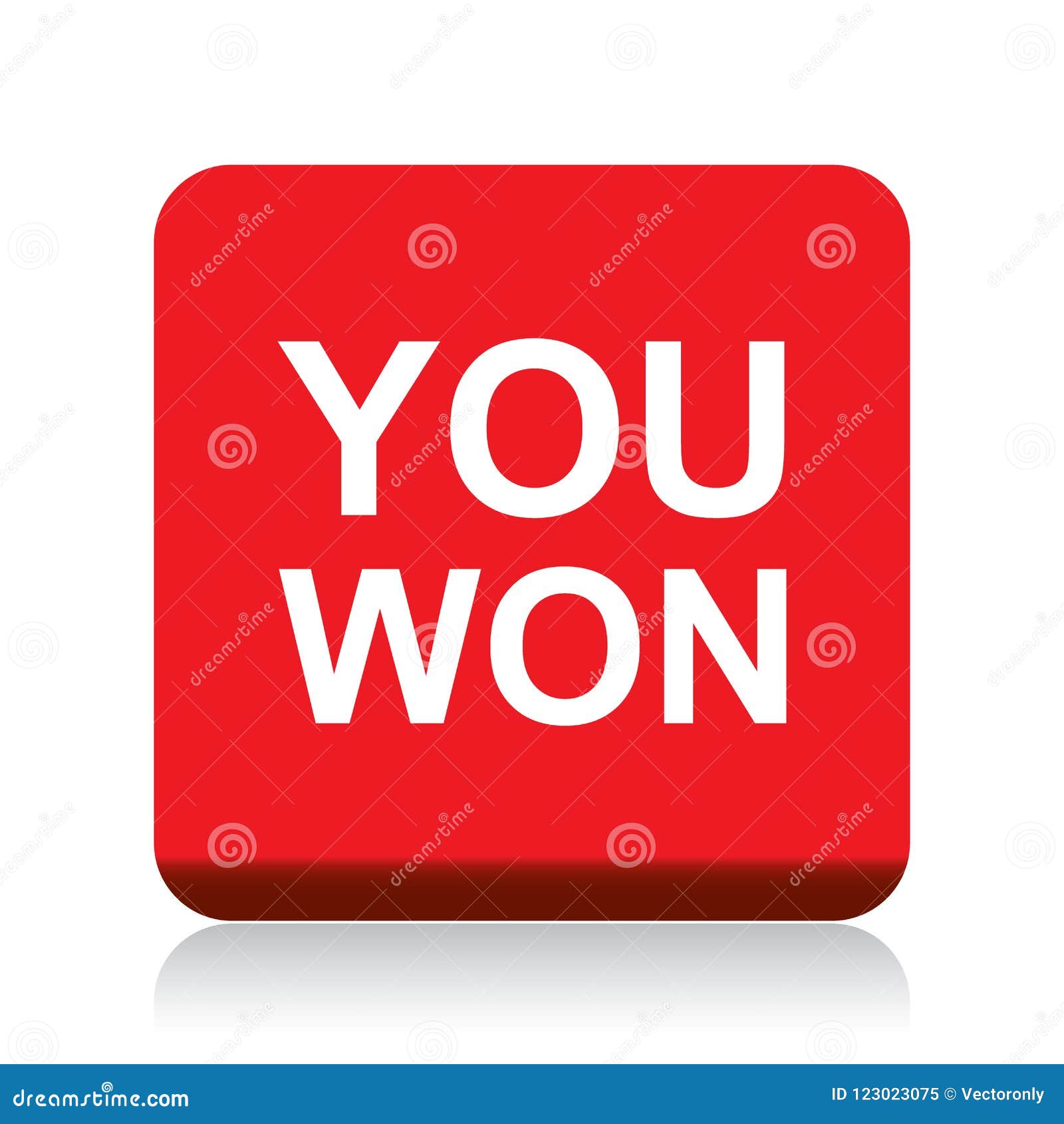 You won stock illustration. Illustration of advantage - 123023075