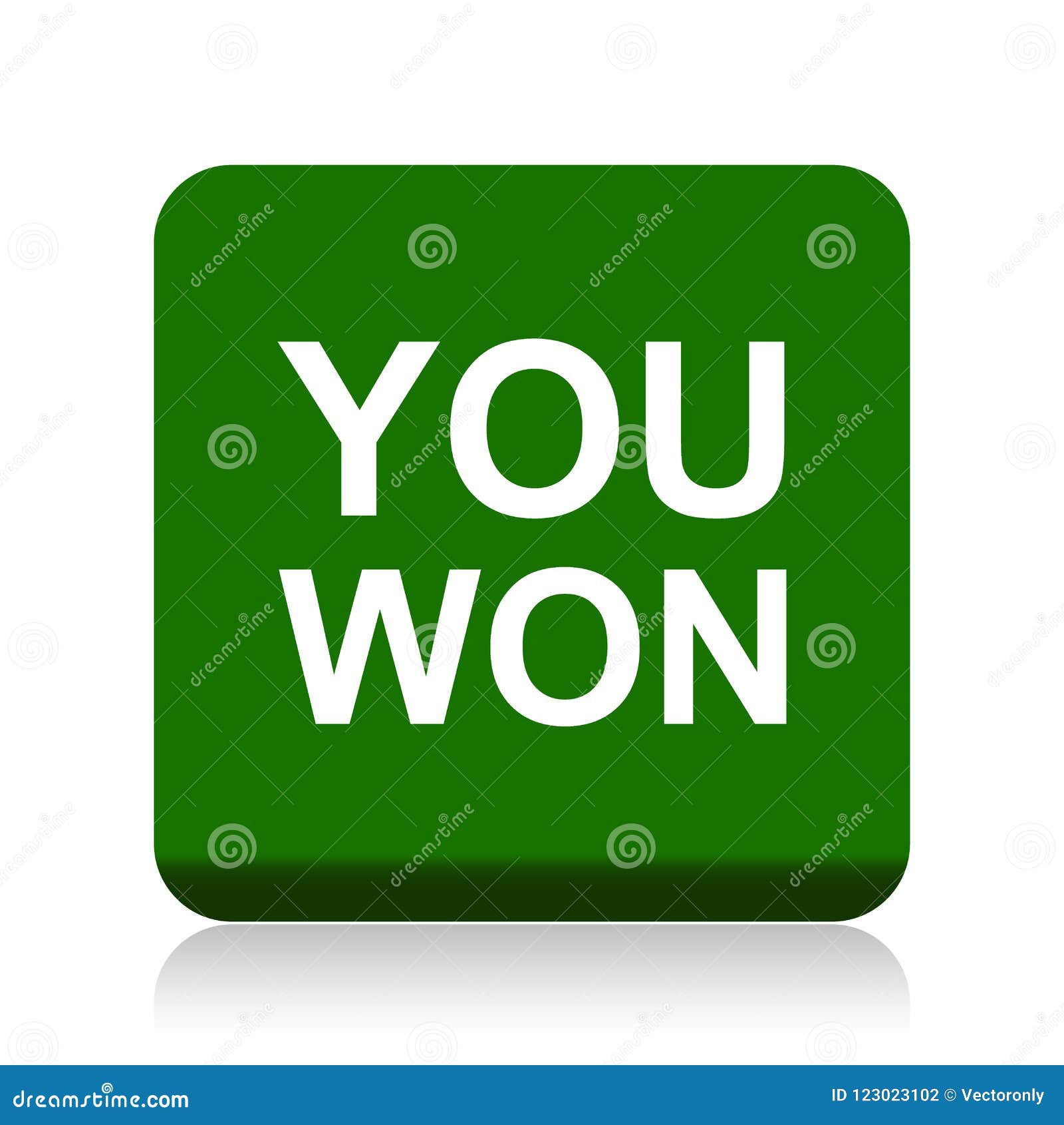 You won stock illustration. Illustration of competing - 123023102