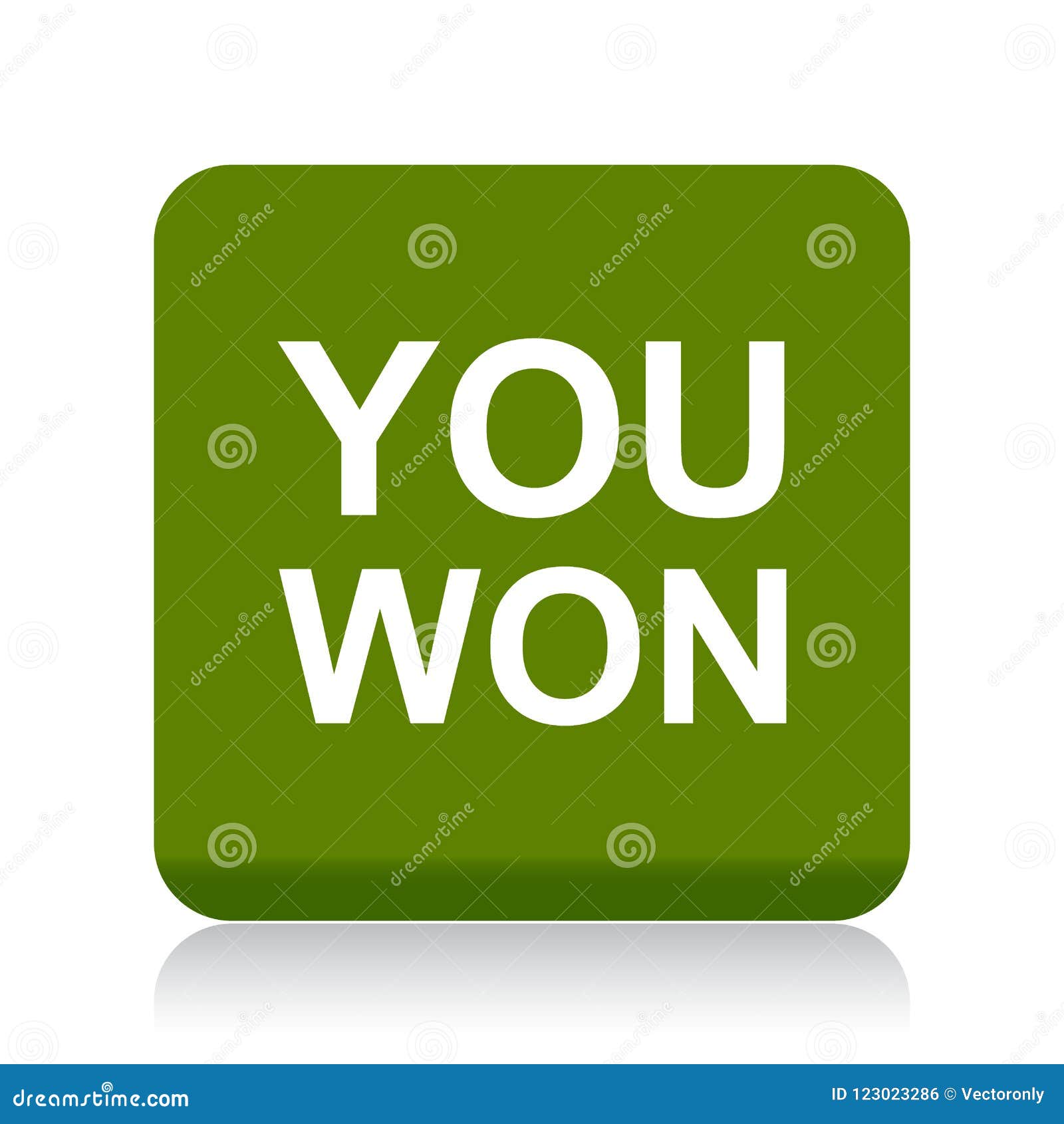 You won stock illustration. Illustration of chances - 123023286