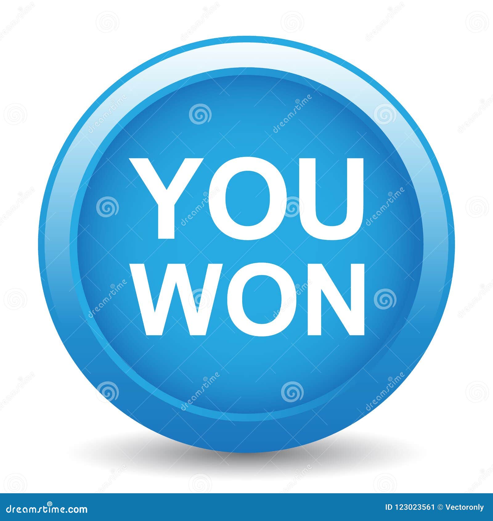 You won stock illustration. Illustration of deal, editable - 123023561