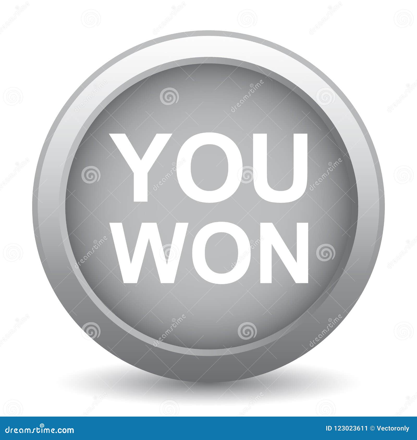 You won stock illustration. Illustration of game, gambling - 123023611