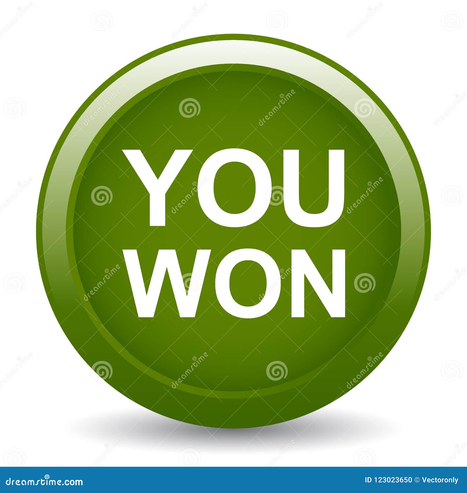 You won stock illustration. Illustration of competing - 123023650