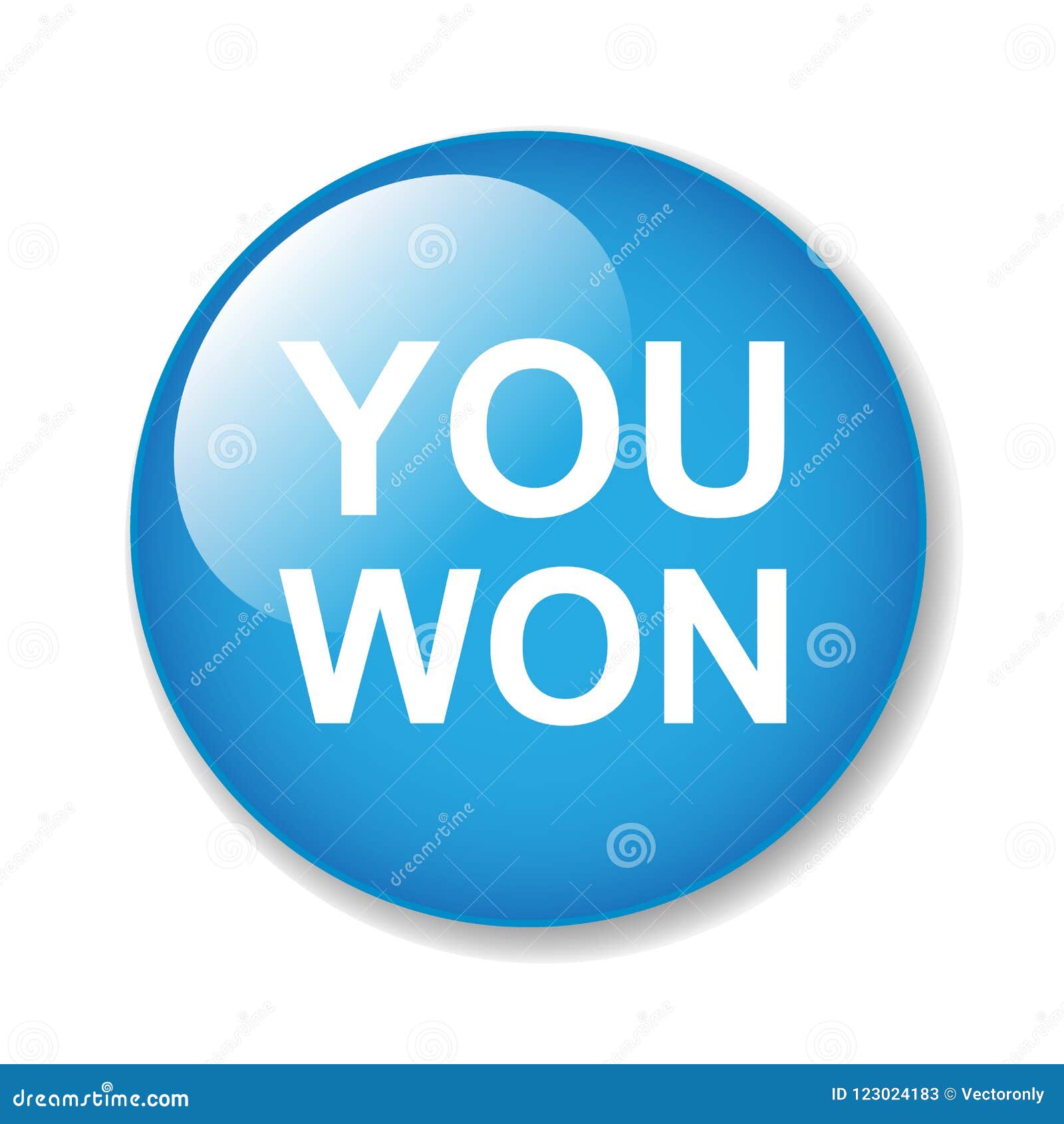 You won stock illustration. Illustration of clearance - 123024183