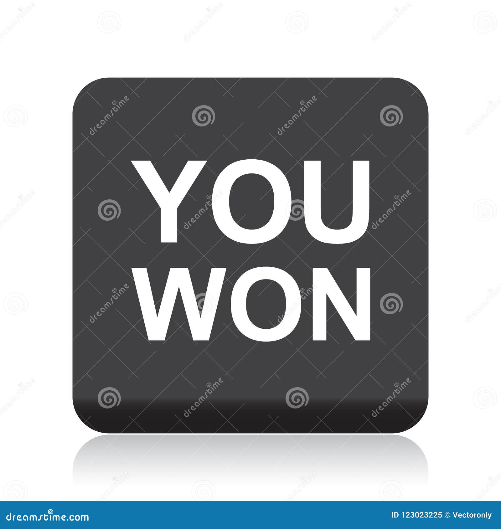 You won stock illustration. Illustration of editable - 123023225