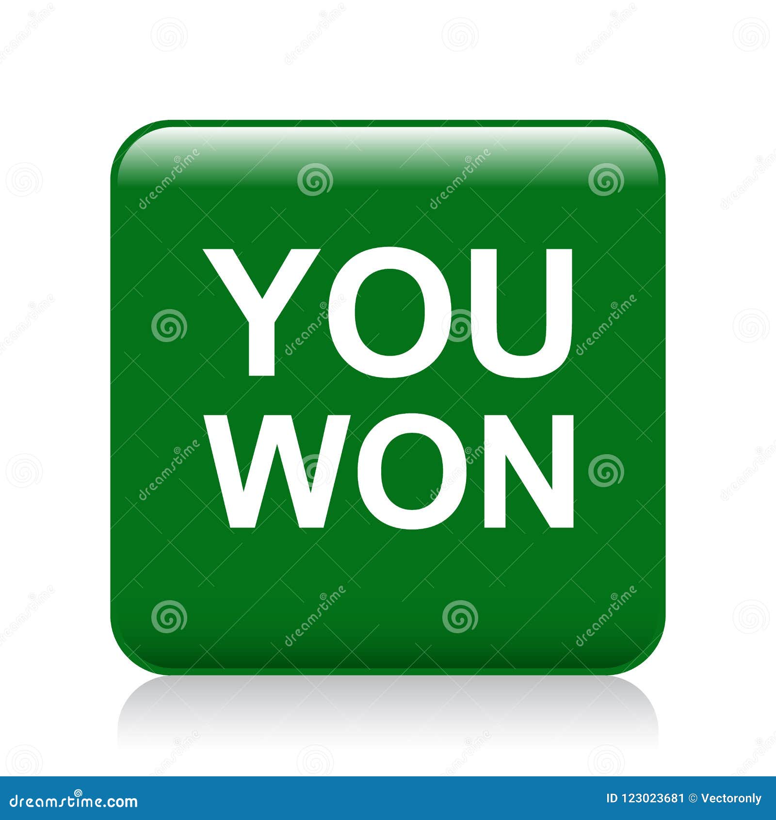 You won stock illustration. Illustration of advantage - 123023681