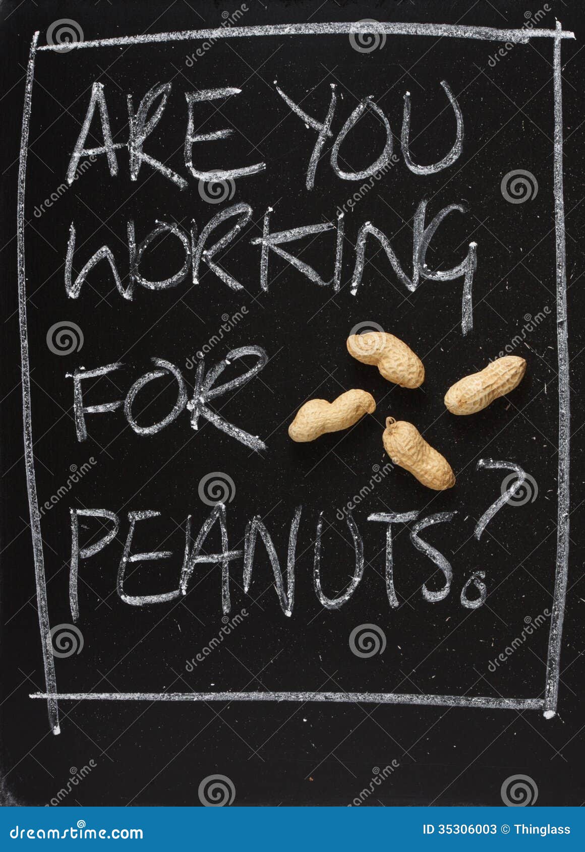 Are You Working for Peanuts? Stock Image - Image of satisfaction, wages ...