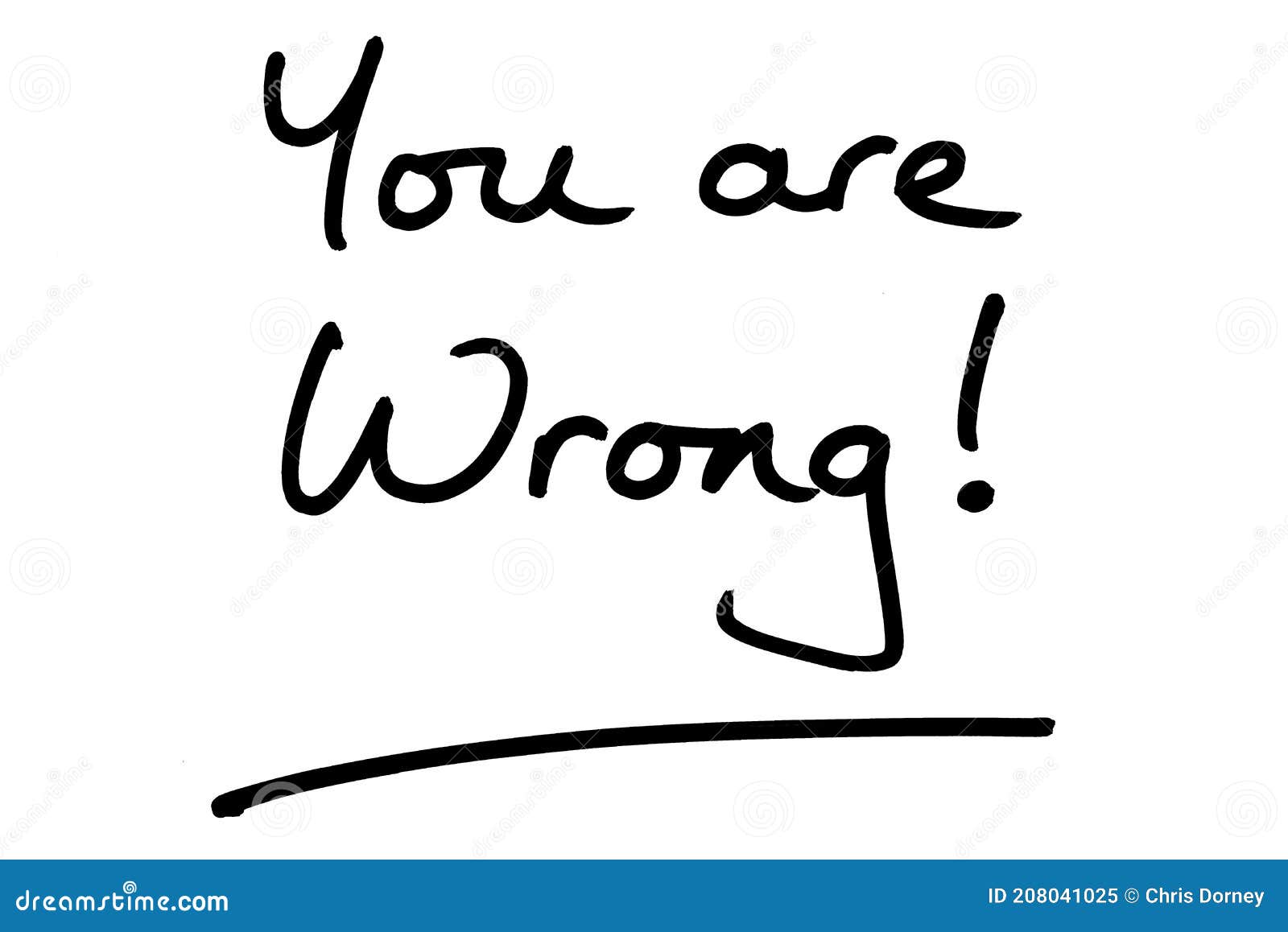 Youre Wrong Royalty-Free Stock Photo | CartoonDealer.com #208041021