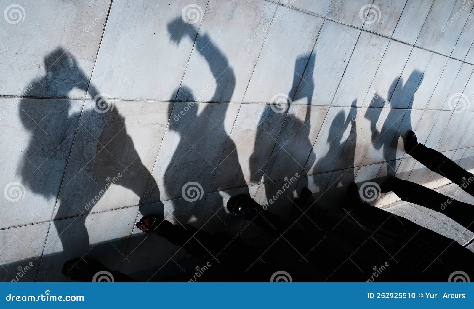 Youll Never Know Whos Behind All this Hard Work. Shadows of People ...