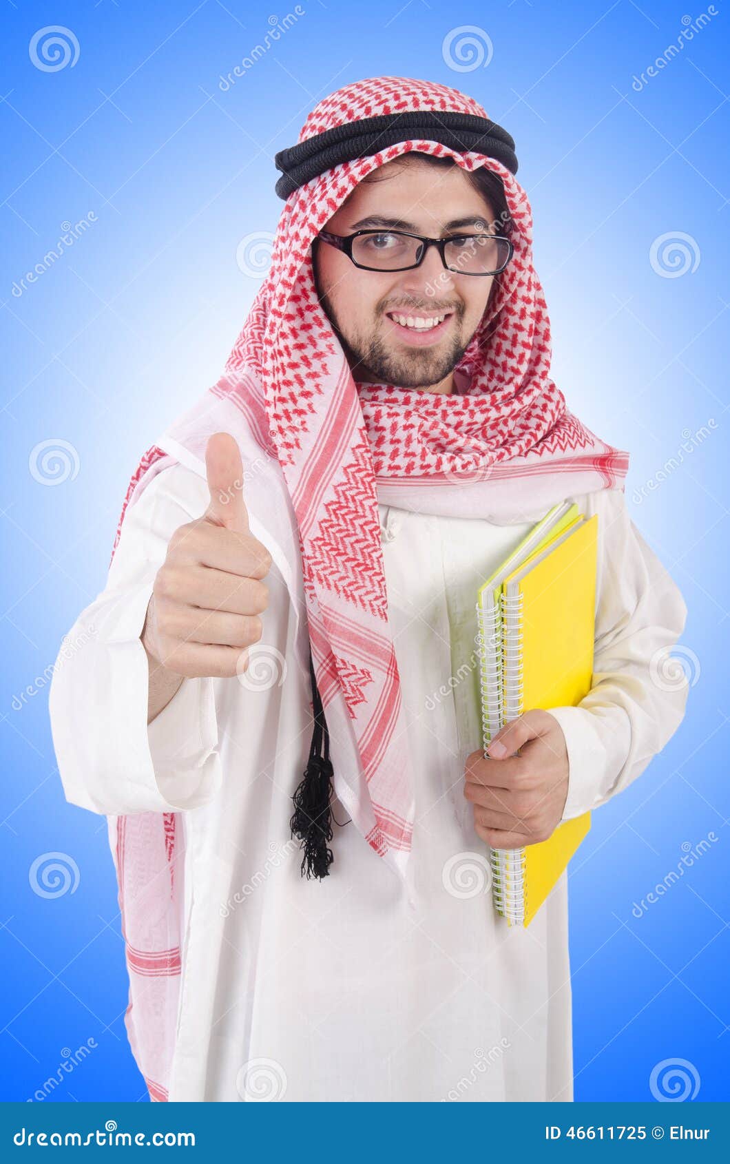 Youn arab student stock image. Image of muslim, culture - 46611725