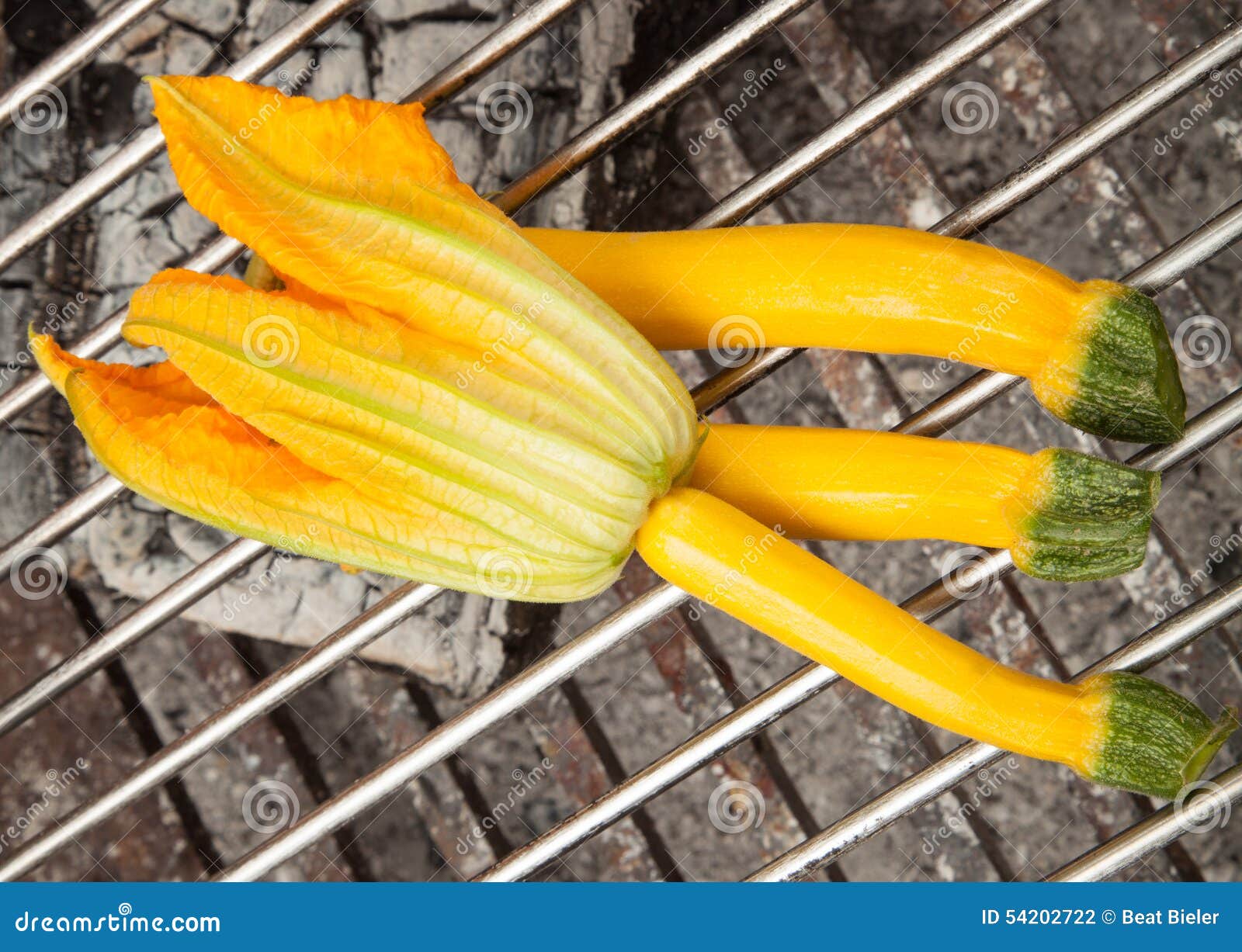 Round Yellow Zucchini on Grill Stock Photo - Image of grill, yellow ...