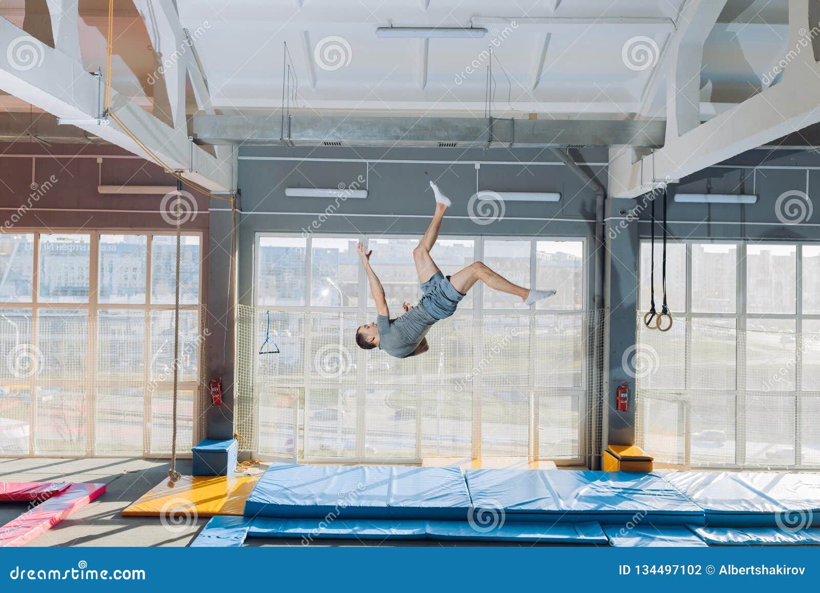 Young Active Guy Performing the Flips Stock Photo - Image of flip ...