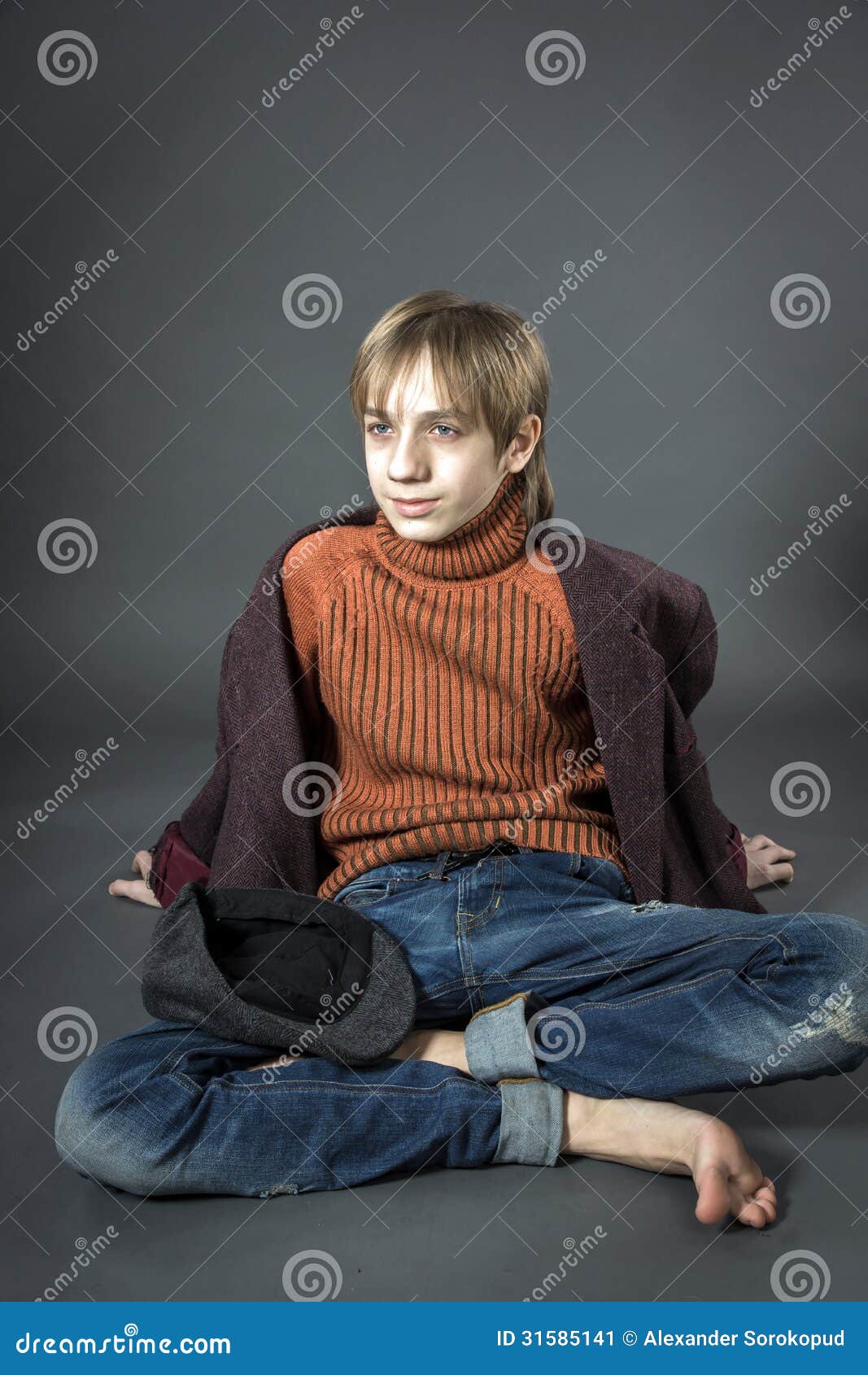 Young actor showing beggar stock image. Image of rowdy - 31585141