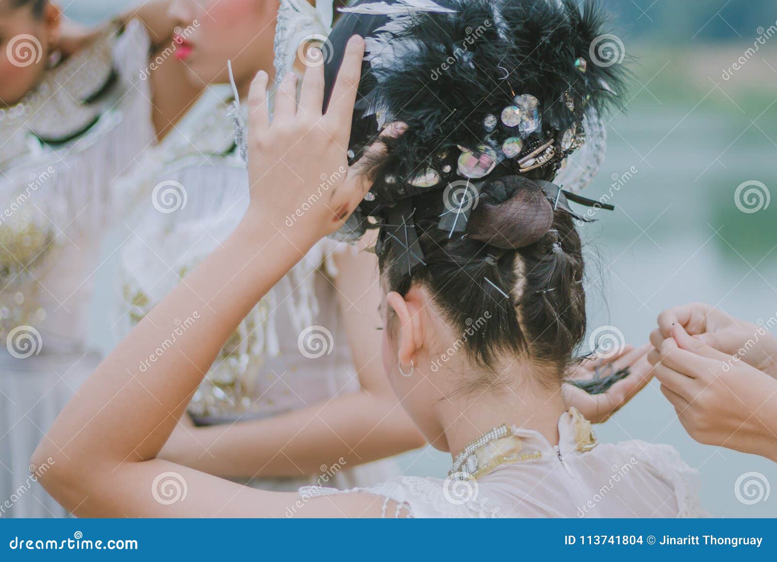 Young Actress Preparing To Perform on Stage. Editorial Stock Image ...