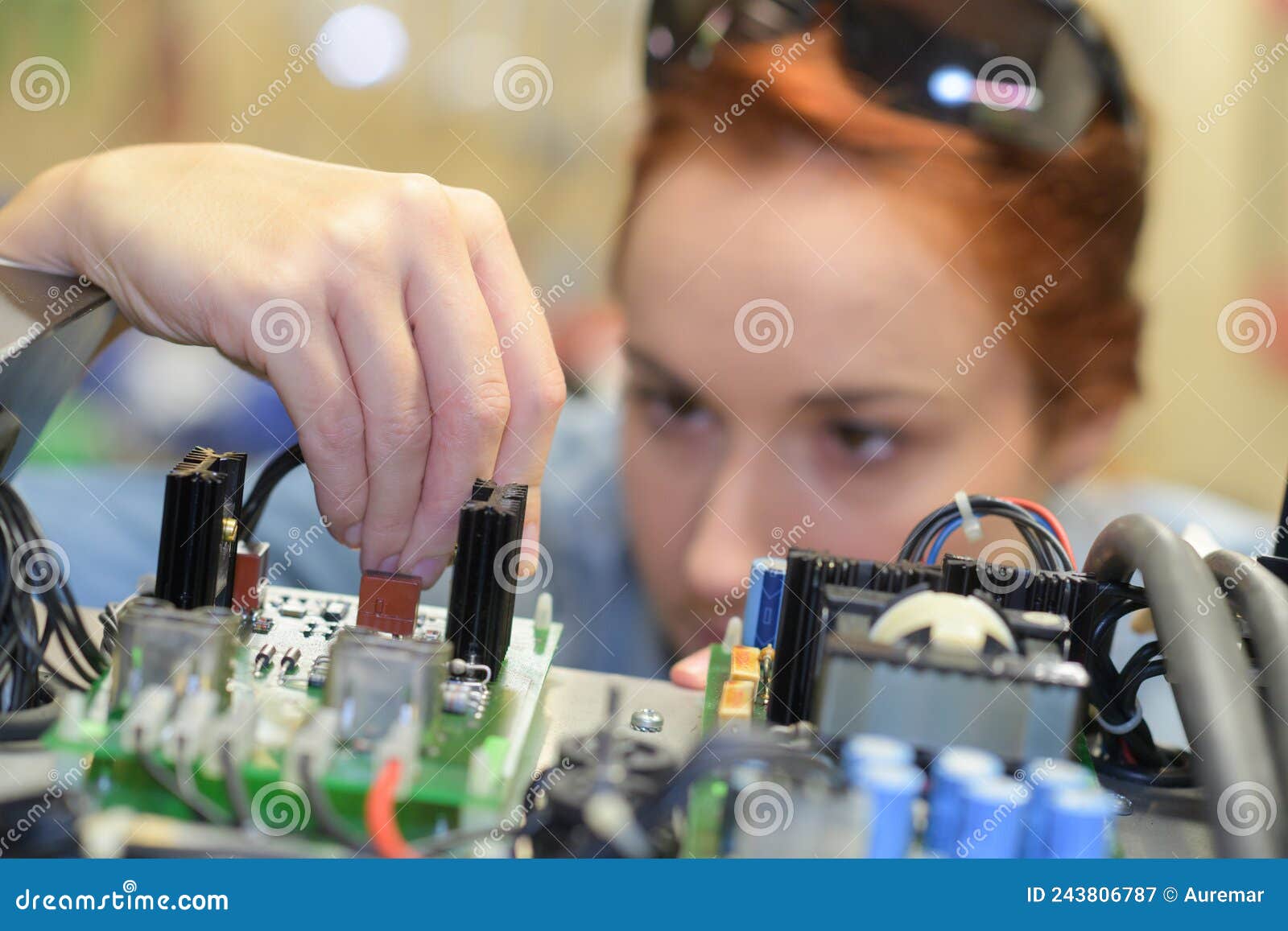 Assembling A Circuit Board Stock Photography | CartoonDealer.com #13209842