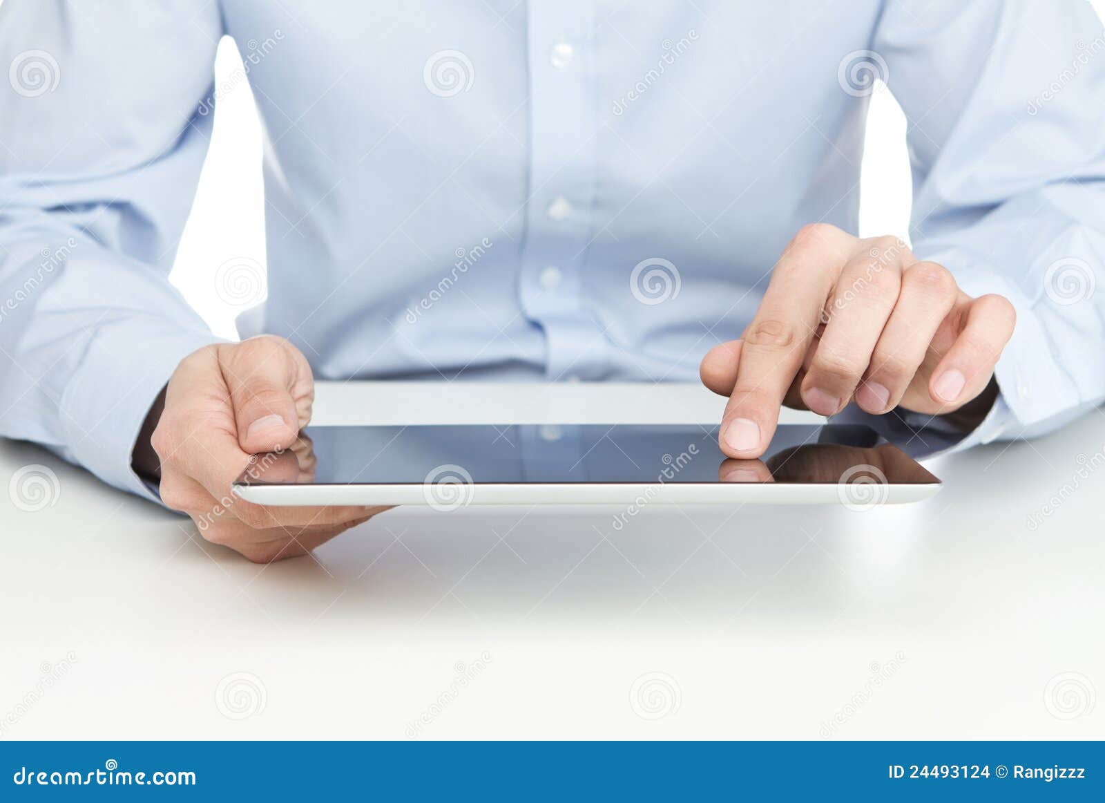 Young Adult Using Digital Tablet Stock Photo - Image of multimedia ...