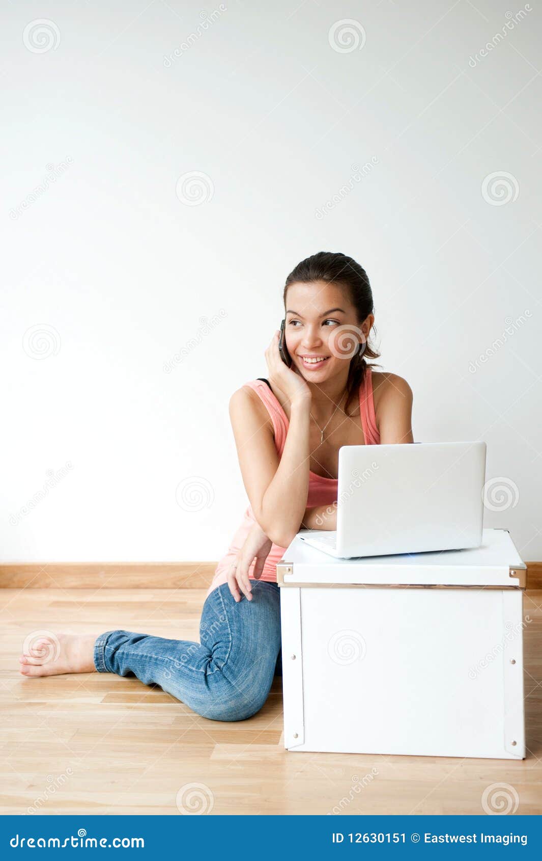 Young Adult Using Laptop stock image. Image of lifestyle - 12630151