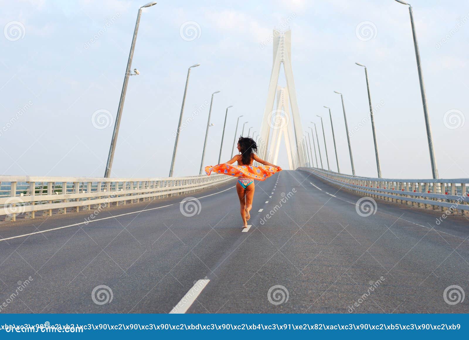Young Adult Walking Over Bridge Stock Image - Image of view, nature ...