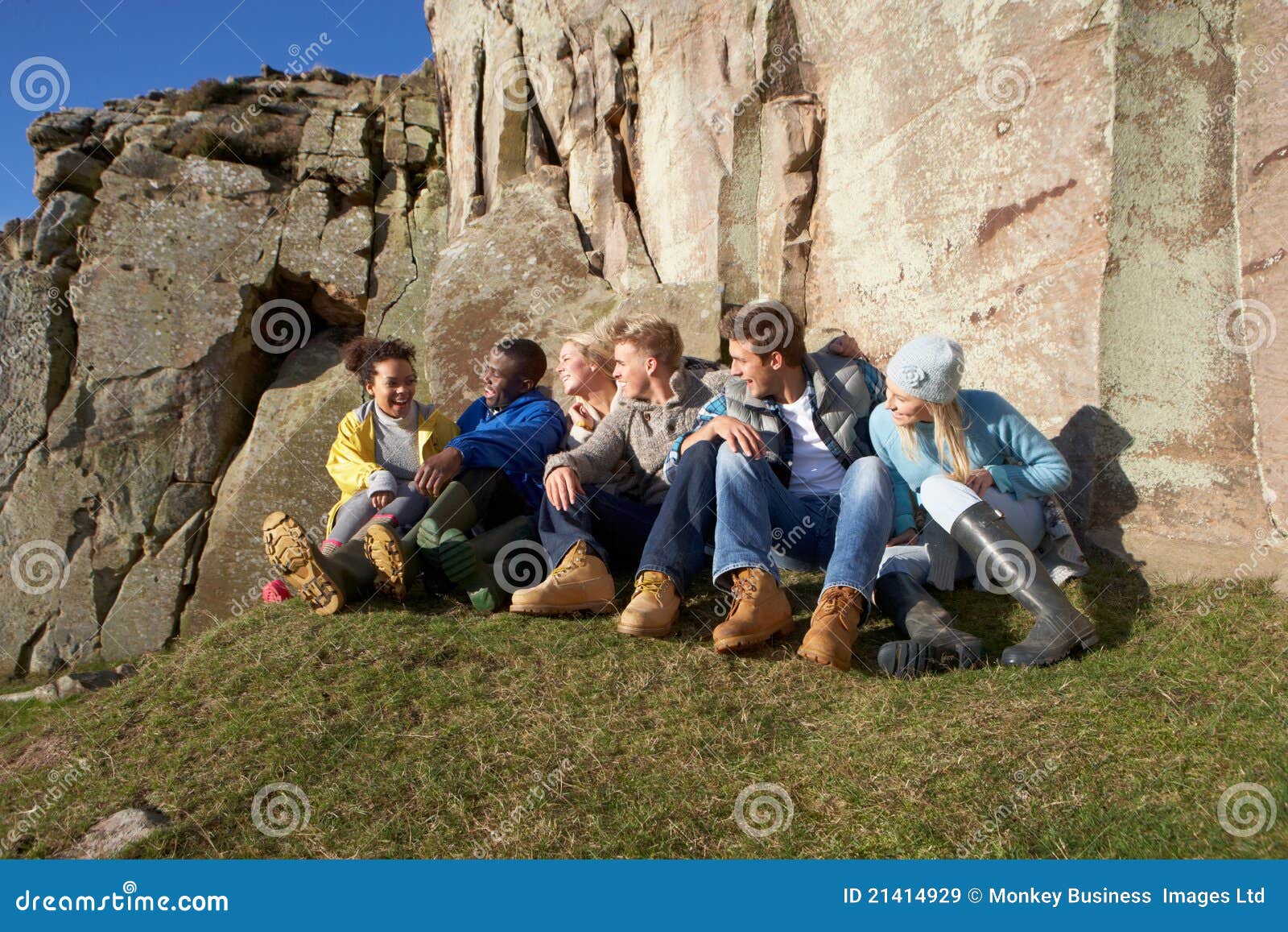 Young Adults in Countryside Stock Image - Image of fall, country: 21414929