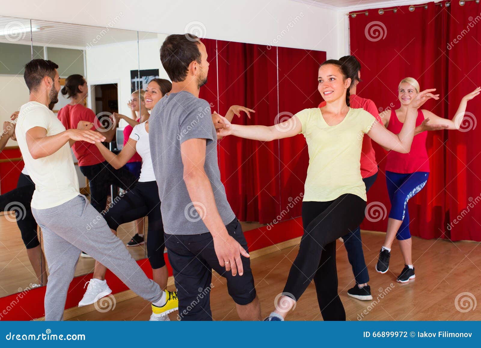Young Adults Dancing in a Studio Stock Photo - Image of ballroom, adult ...