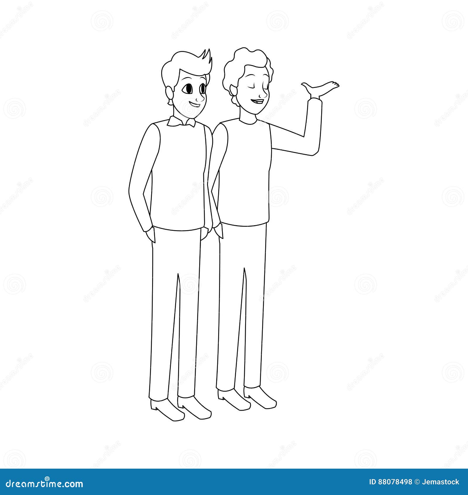 Young adults icon image stock illustration. Illustration of people ...